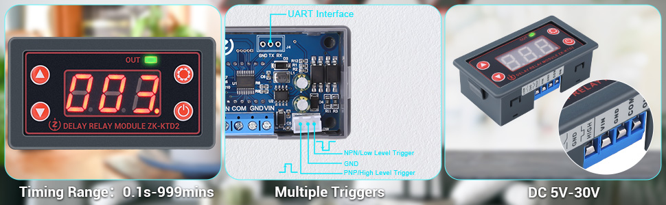 Dc 5v 30v Trigger Cycle Timer Delay Module From Icstation On Tindie